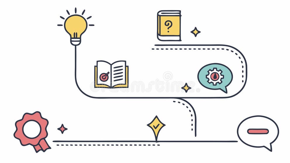Idea Generation Problem Solving Process, Vector Design Generative AI Stock Vector - Illustration ...