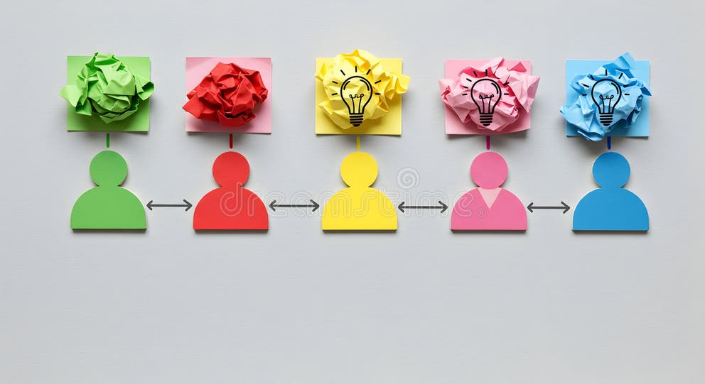 Idea Generation Process Creative Collaboration Team Brainstorming ...