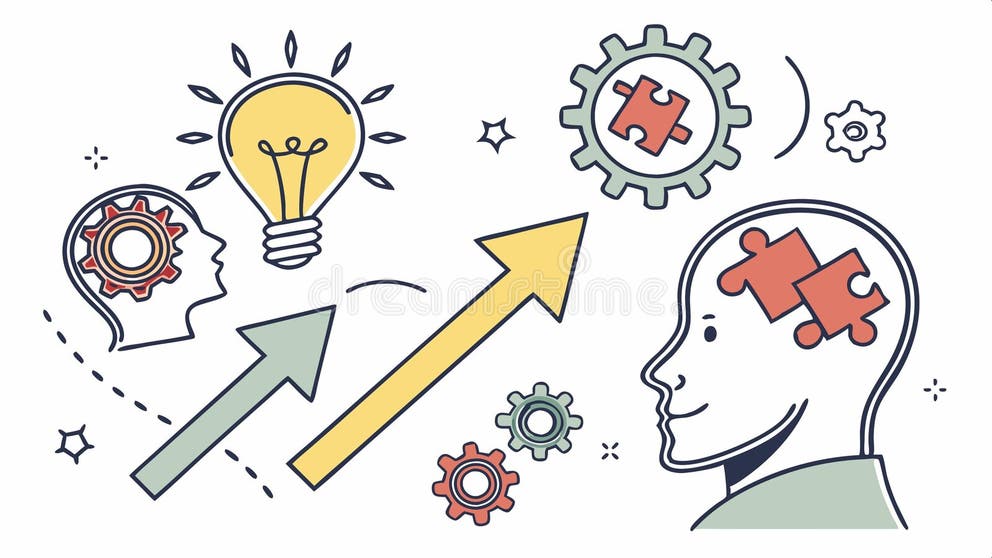 Idea Generation Process, Creative Thinking, Innovation and Problem Solving, Mind Process Vector ...