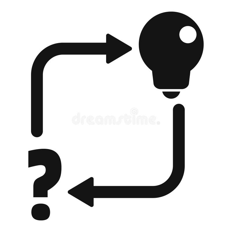 Idea Generation Process Starting with Question Mark and Leading To ...