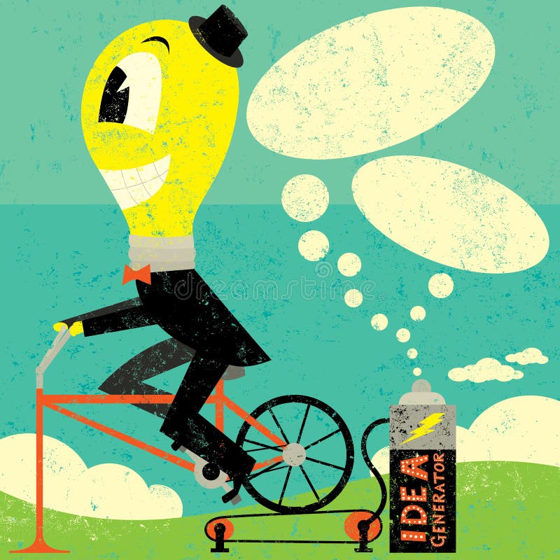 Idea Generator stock vector. Illustration of computer - 55750168