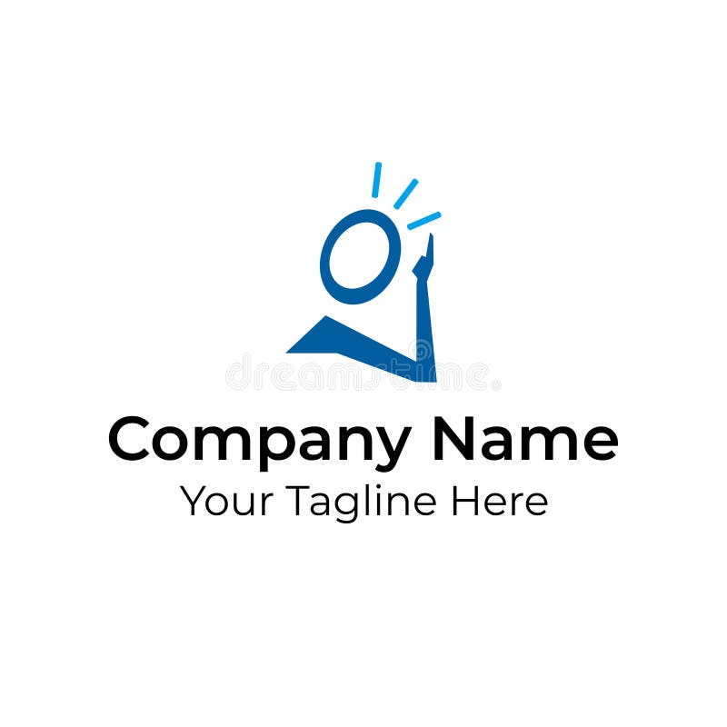 Idea Genial Vector Valiente Logo Ilustración del Vector - Ilustración ...