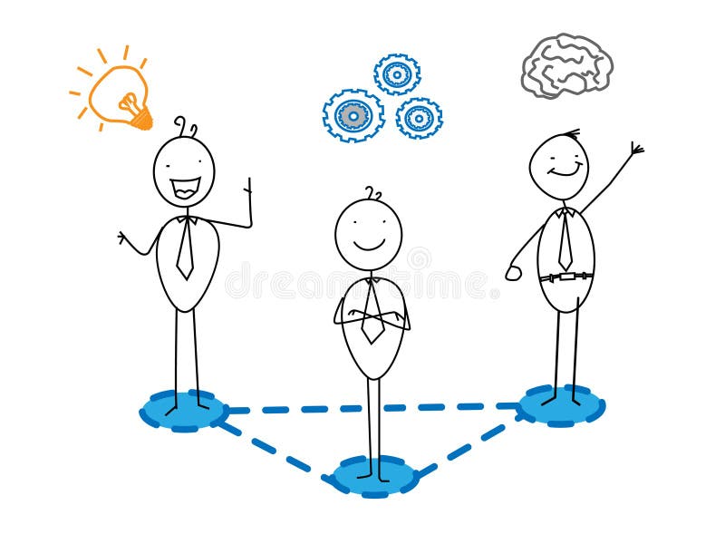 Vector Stick Man Concept Business Idea Success Stock Vector ...