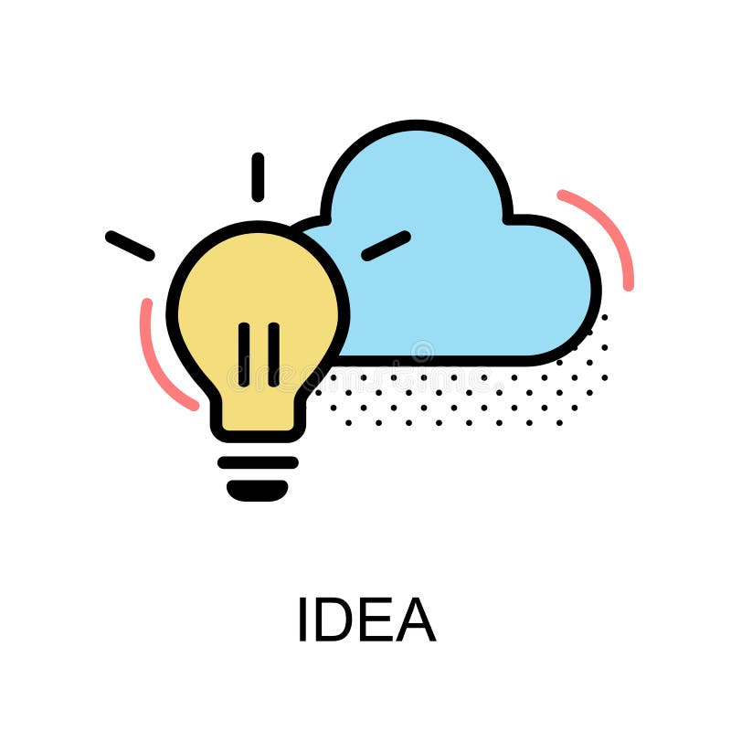 Idea Graphic Icon.Vector Illustration. Stock Illustration ...