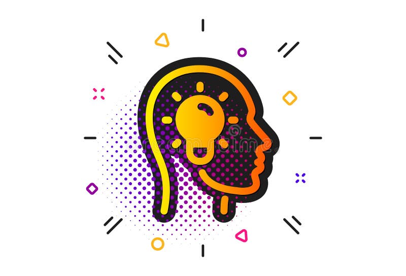 Idea Head Icon. Lightbulb Sign. Core Value. Vector Stock Vector ...