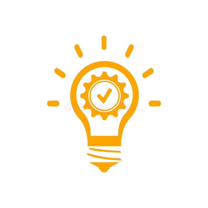 Business Creative Idea Solutions Orange Icon Stock Vector ...