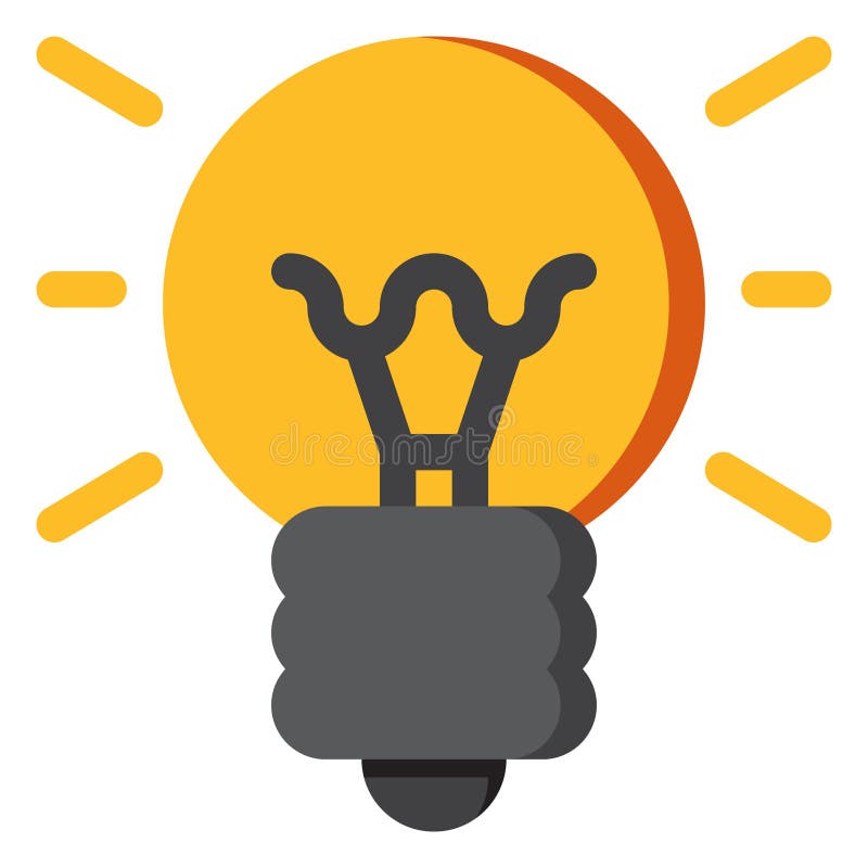 Idea Icon. Digital Marketing Concept Stock Vector - Illustration of ...