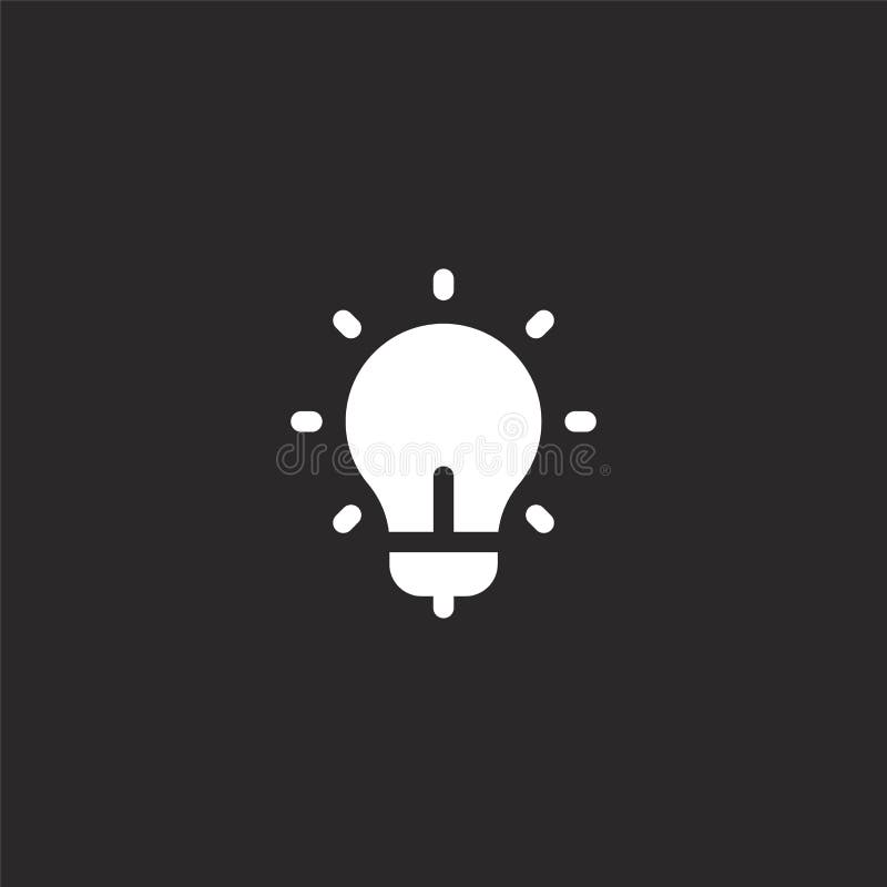 Idea Icon. Filled Idea Icon for Website Design and Mobile, App ...