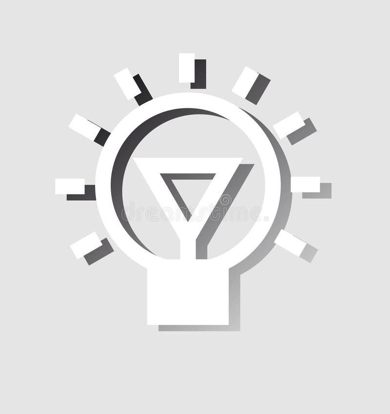 Idea icon with shadow stock vector. Illustration of creative - 71619581