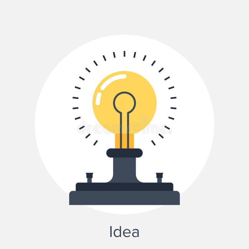 Idea Icon Vector Illustration Concept Stock Illustration - Illustration ...