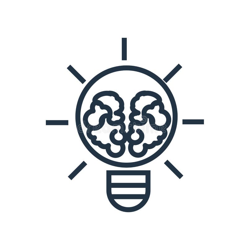 Idea Icon Vector Isolated on White Background, Idea Sign Stock Vector ...