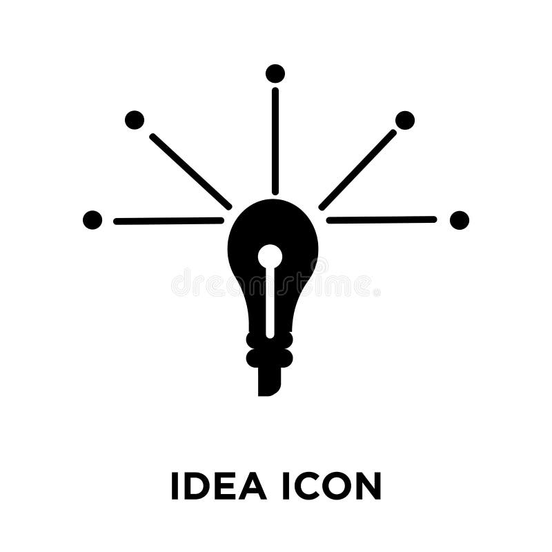 Idea Icon Vector Isolated on White Background, Logo Concept of I Stock ...
