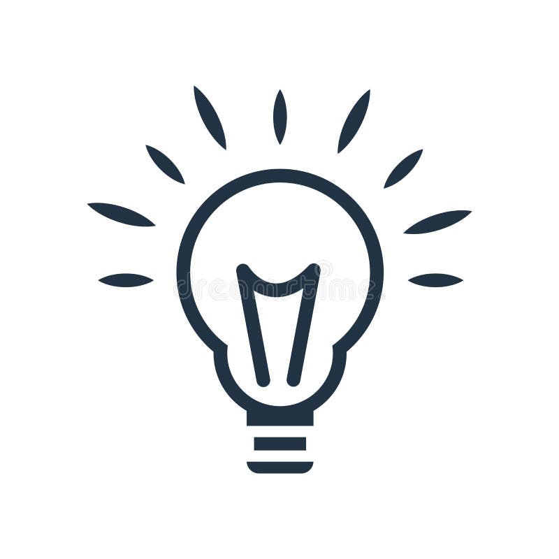 Idea Icon Vector Isolated on White Background, Idea Sign Stock Vector ...
