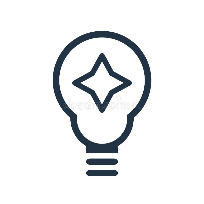 Idea Icon Vector Isolated on White Background, Idea Sign Stock Vector ...