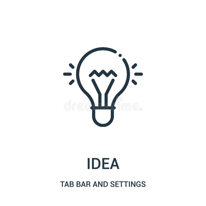 Idea Icon Vector from Human Mind Collection. Thin Line Idea Outline ...