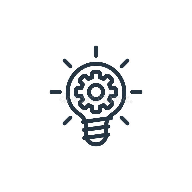 Idea Icon Vector from Teamwork Concept. Thin Line Illustration of Idea ...