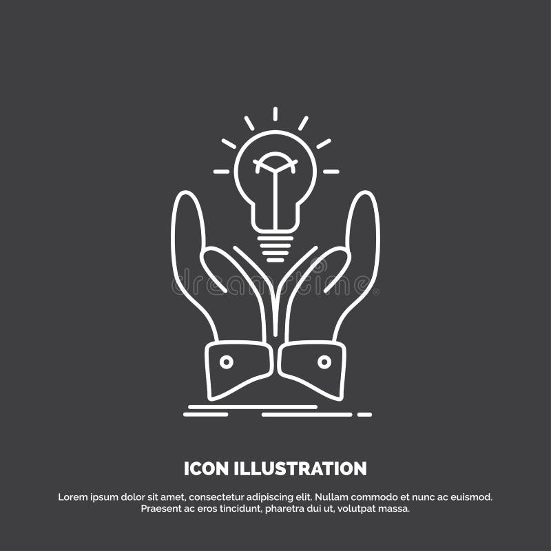 Idea, Ideas, Creative, Share, Hands Glyph Icon on Transparent ...