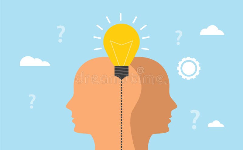 Imagination and Human Mind - Pictured As Word Imagination Inside a Head ...