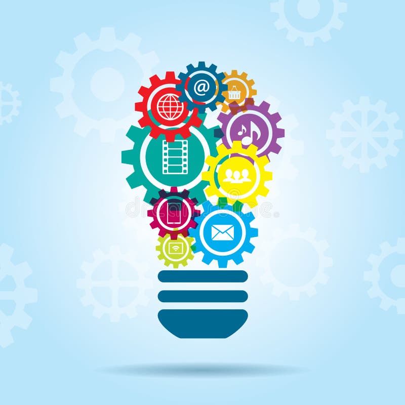 Idea of Innovation with Creativity Stock Vector - Illustration of ...