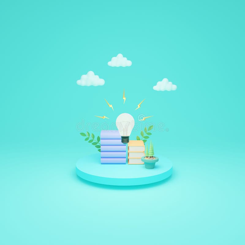 Idea or Innovation 3d Illustration Creative Idea. Stock Illustration ...