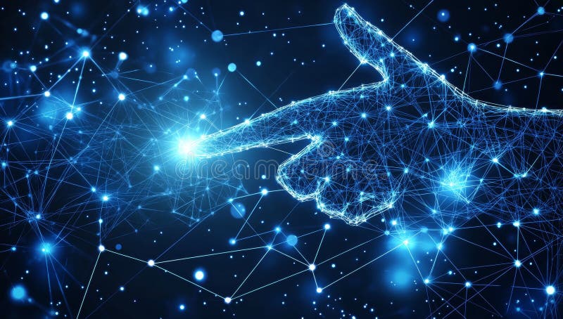 The Idea of Innovation, Technology, and Connection is Illustrated in 3D ...