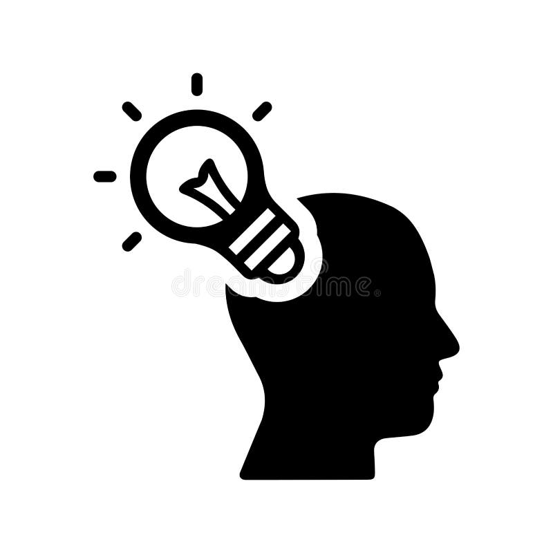 Idea, Innovation, Thought Icon. Black Vector Graphics Stock Vector ...