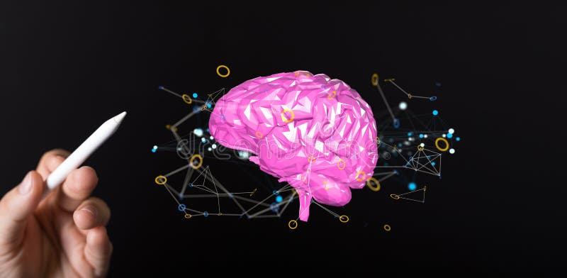 Idea of Intelligence Brain Ai Digtal 3d Artificial Intelligence Stock ...