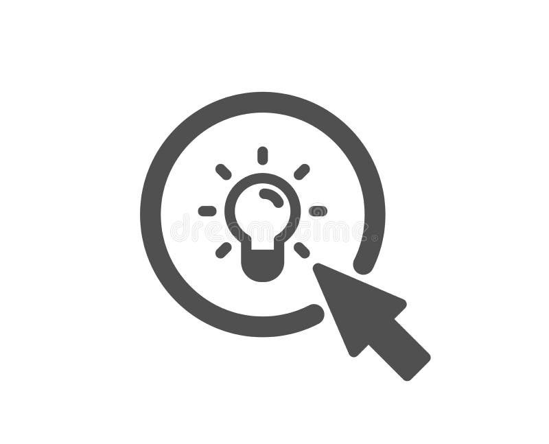 Idea Lamp Icon. Mouse Cursor Sign. Vector Stock Vector - Illustration ...