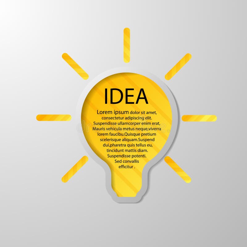 Idea lamp stock vector. Illustration of eps10, object - 80709235