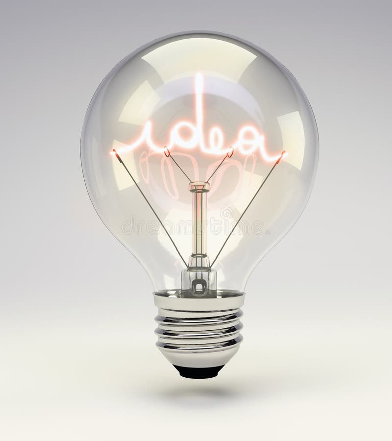 Idea light bulb stock illustration. Illustration of electrical - 31471868