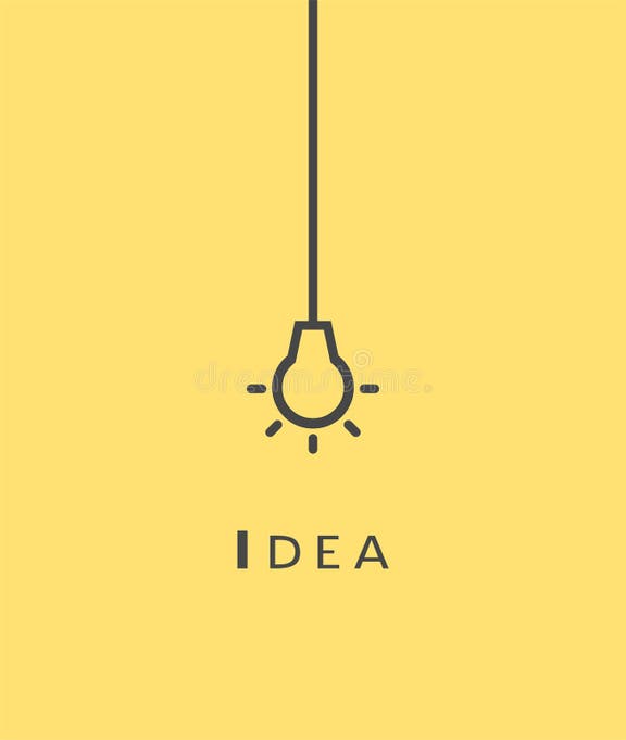 Idea light symbol stock vector. Illustration of design - 290274053