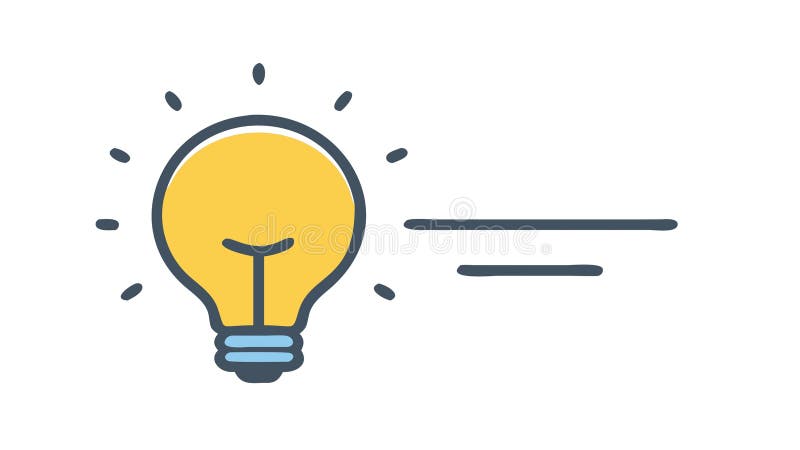 Idea Lightbulb Inspiration Icon Flat Design Solution, Vector Design ...