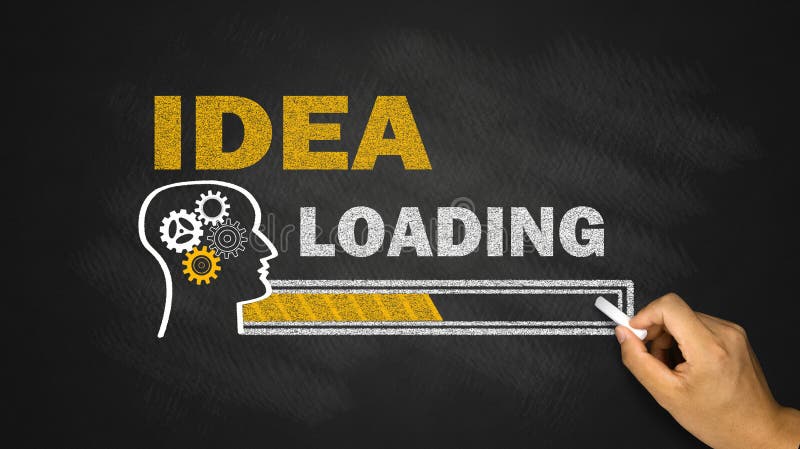 Idea Loading Concept with Idea Brain Processed on a Lightbulb Bar ... Idea Loading Concept with Idea Brain Processed on a Lightbulb Bar ...