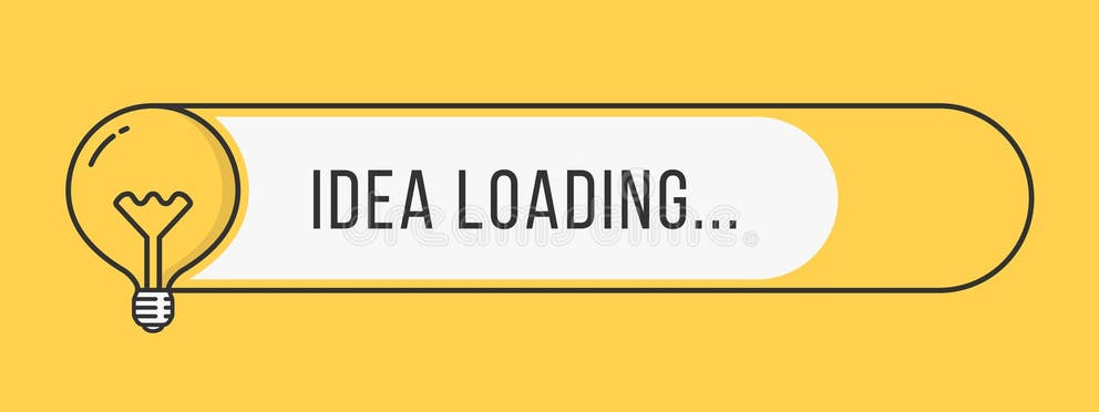 Idea Loading Concept stock vector. Illustration of idea - 318923998
