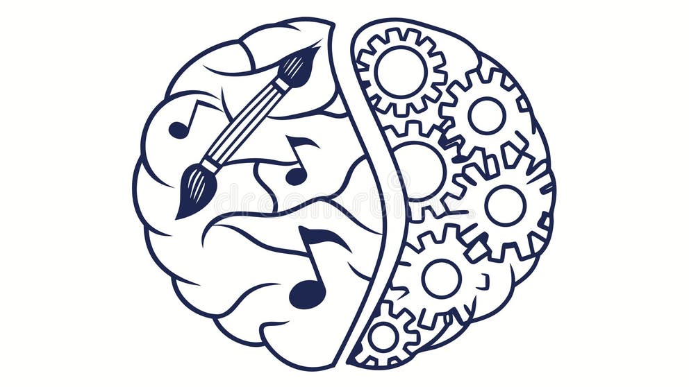 Idea and Logic Brain, Innovation and Problem Solving, Vector Design ...