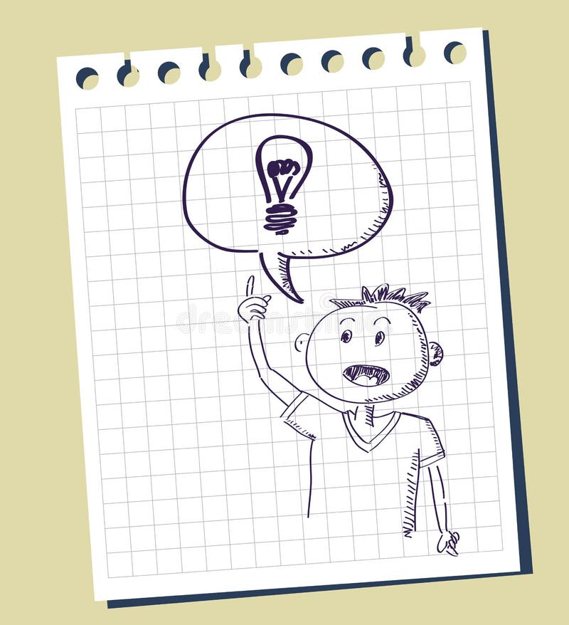 Idea of man stock vector. Illustration of human, funny - 22508979