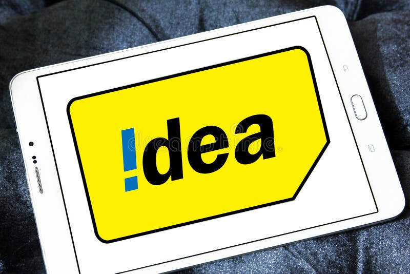 Idea mobile operator logo editorial photo. Image of operator - 95167016