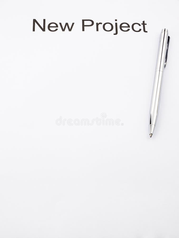 Idea for New Project, Blank Paper Stock Photo - Image of plan, empty ...