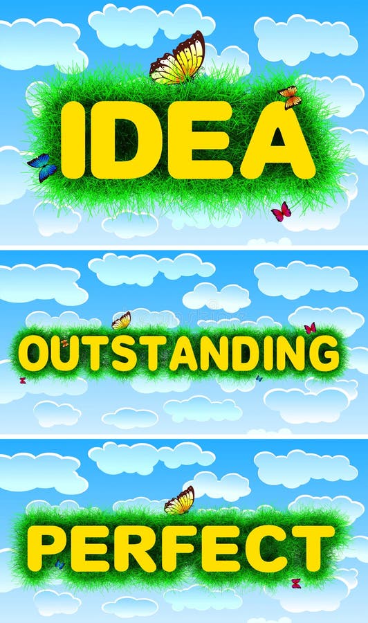 Idea, Outstanding, Perfect stock illustration. Illustration of ...