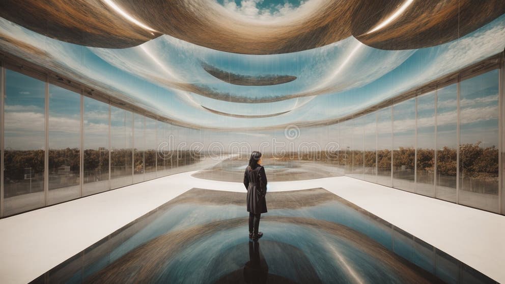 The Idea of Parallel Universes through Art Stock Illustration ...