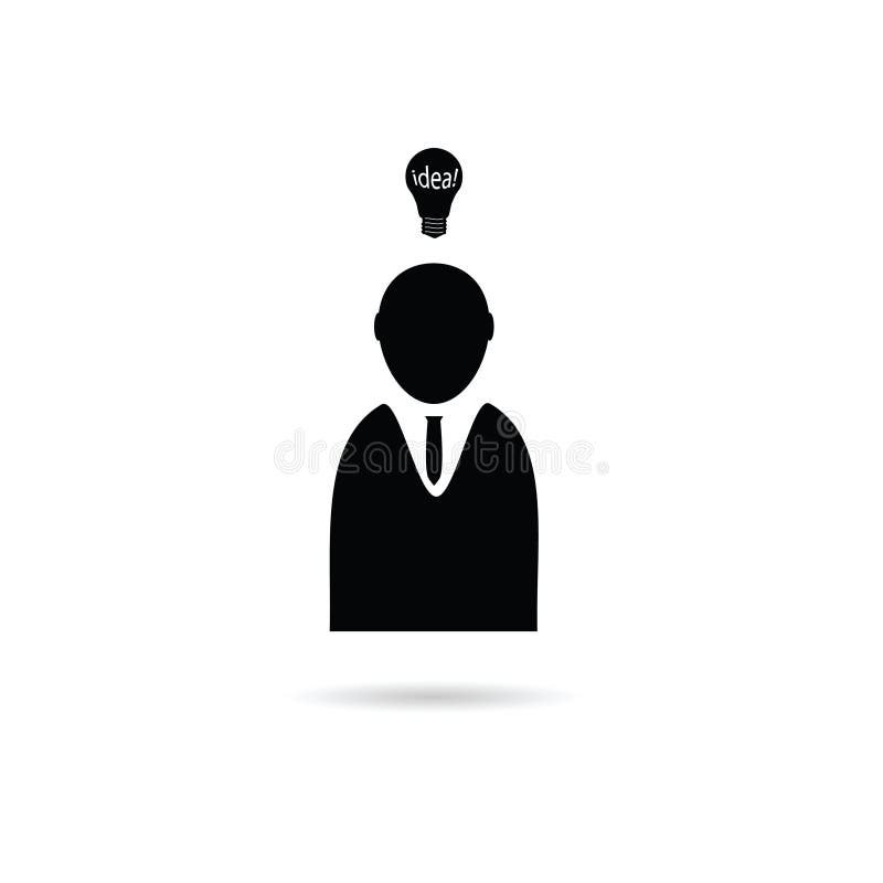 Idea with People Icon Vector Stock Vector - Illustration of icon ...