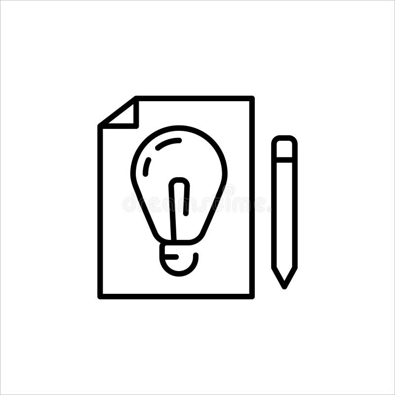 Idea planning icon stock vector. Illustration of industry - 340056691