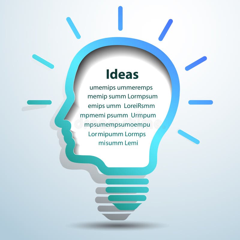 Idea principal ilustración del vector. Ilustración de brillante - 42429636