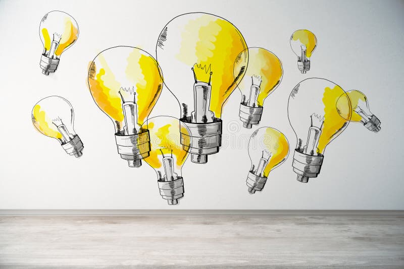 Idea and progress concept stock illustration. Illustration of front ...