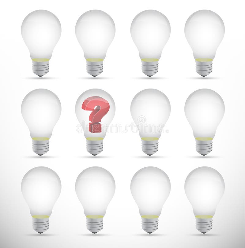 Idea Question Mark Concept Illustration Stock Illustration ...