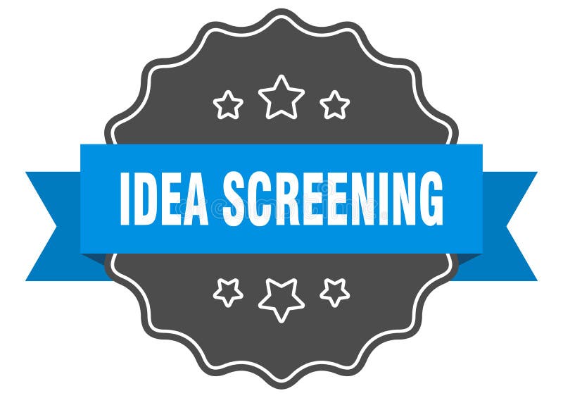 Screening Label. Screening Isolated Seal. Sticker. Sign Stock Vector ...