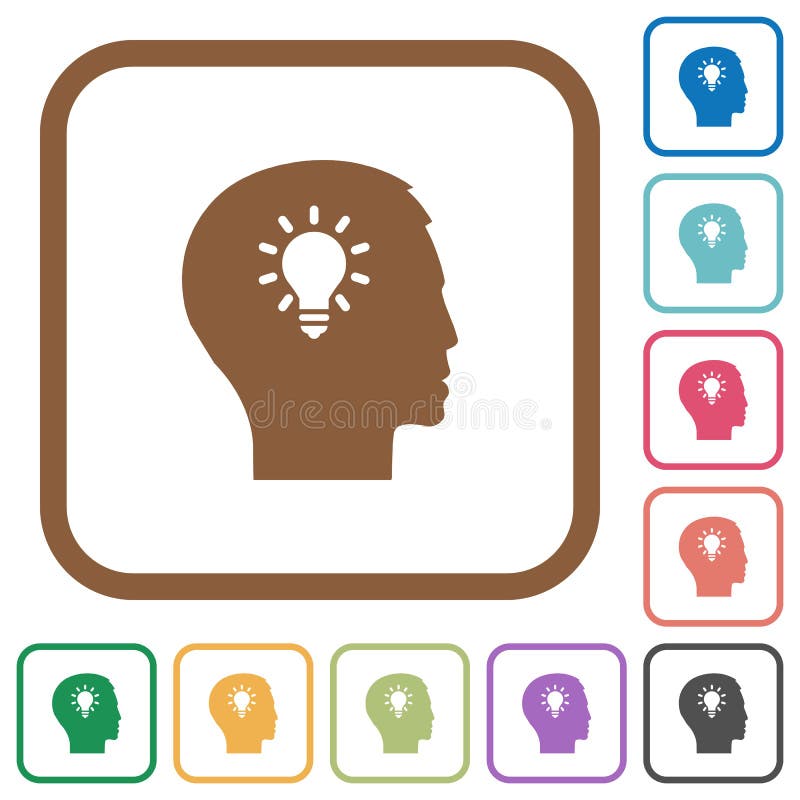 Idea simple icons stock vector. Illustration of goal - 188020541