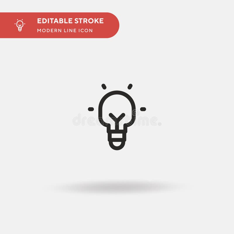 Idea Simple Vector Icon. Illustration Symbol Design Template for Web ...