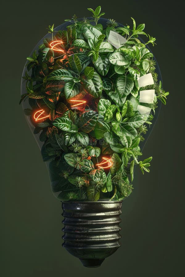 Idea Solar Energy in Nature, Hand Holding Light Bulb Concept Stock ...