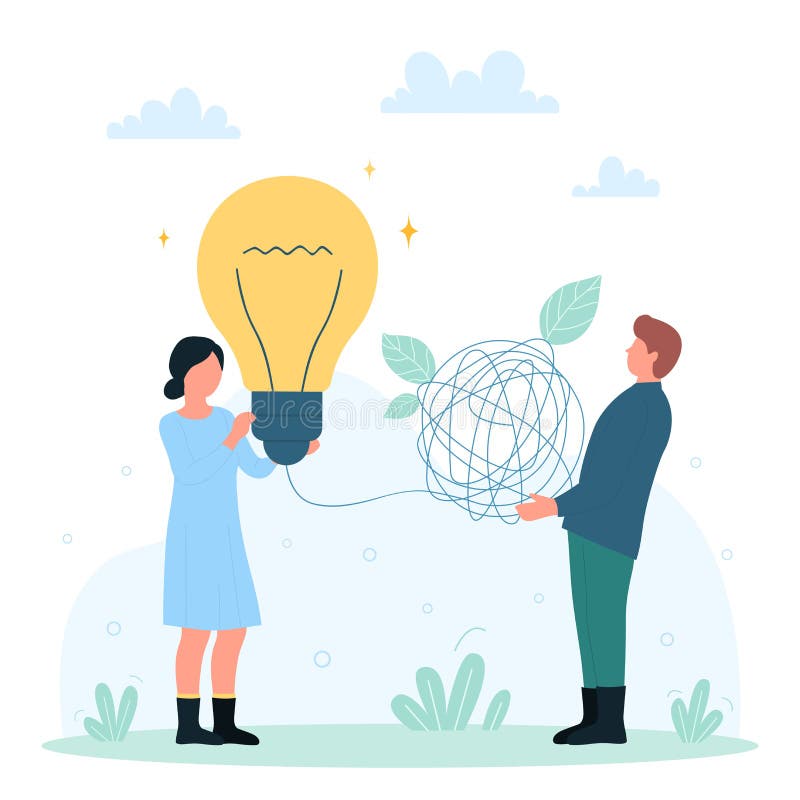 Idea, Solution, Insight Management and Creative Mind Progress, Tiny ...